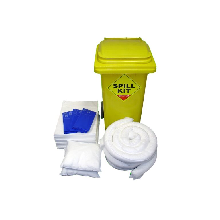 100 Litre Oil Absorbent Spill Kit in Bin | H-TEC