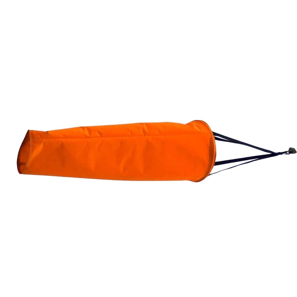 3′ Fluorescent Orange Industrial Windsock | H-TEC